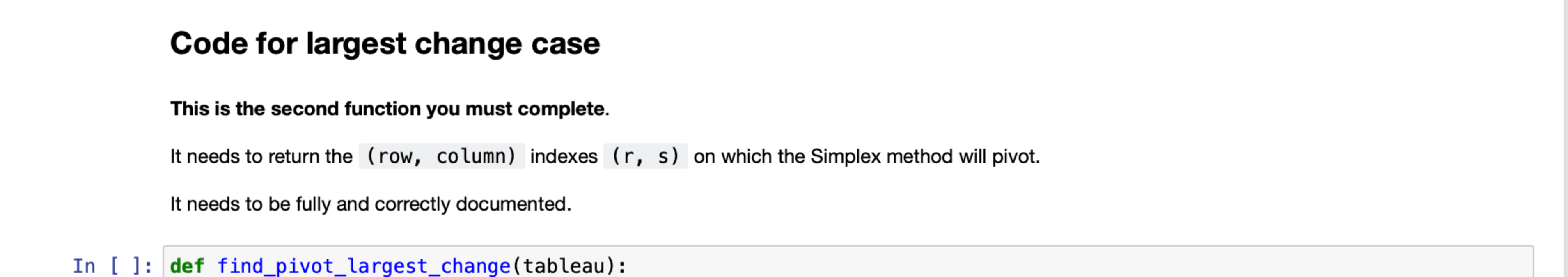 Solved Code for largest change caseThis is the second | Chegg.com