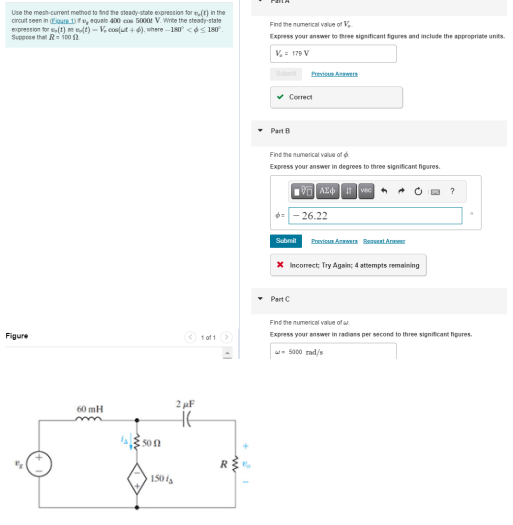 Solved Use the mesh-current method to find the steady-state | Chegg.com