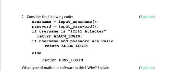 Solved Only soft copy assignments will be accepted no | Chegg.com