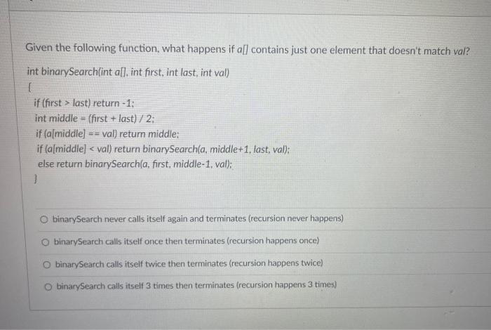 Solved Which is a proper implementation of postorder | Chegg.com