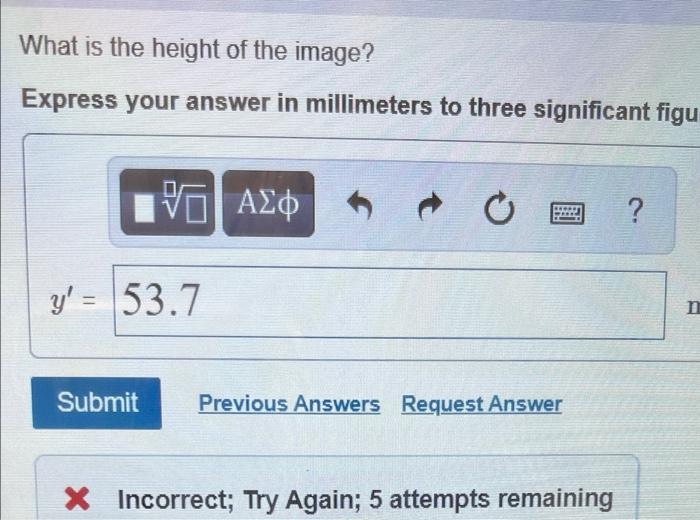 Solved (Figure 1) shows an object and its image formed by a | Chegg.com