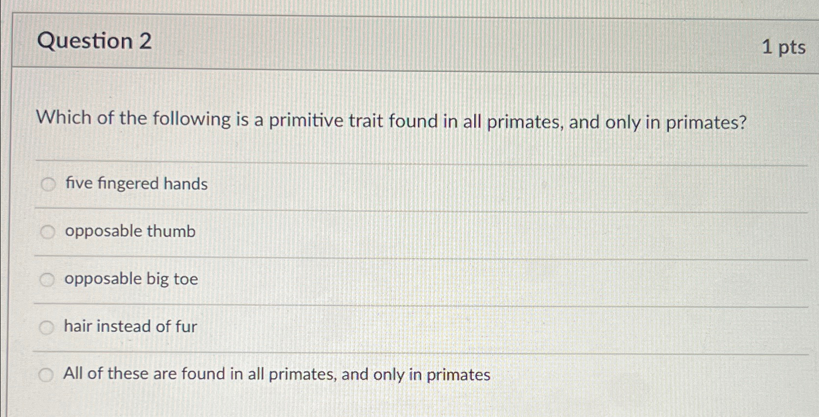 Solved Question 21 ﻿ptsWhich of the following is a primitive | Chegg.com