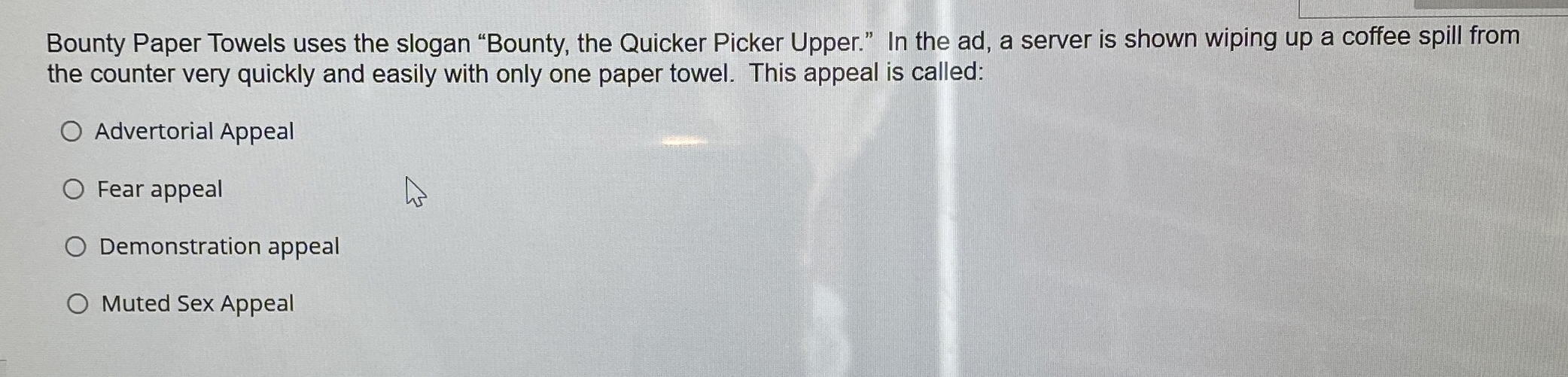 Bounty Paper Towels uses the slogan "Bounty, the | Chegg.com