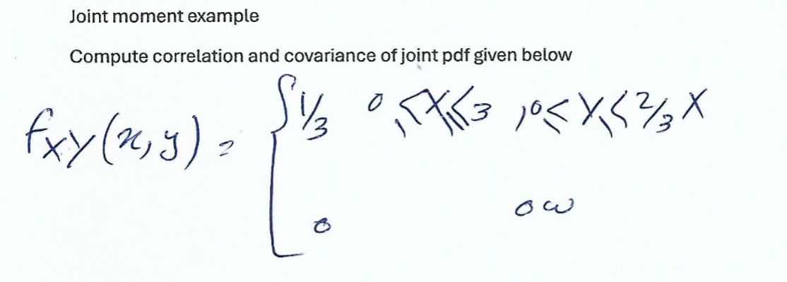 Solved Joint moment exampleCompute correlation and | Chegg.com