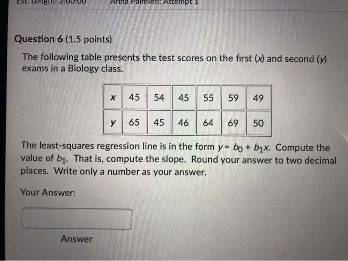 Solved ESL. Lengur. ZIVU: Anna raimer: Attempt 1 Question 6 | Chegg.com
