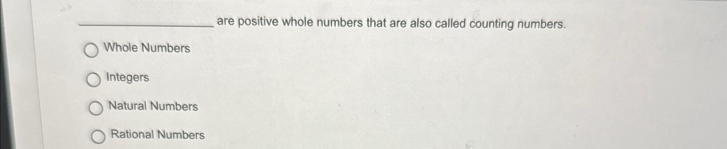 Solved q, ﻿are positive whole numbers that are also called | Chegg.com