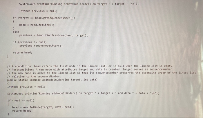 Solved LINKED LIST IN JAVA. modify the intnode class in | Chegg.com