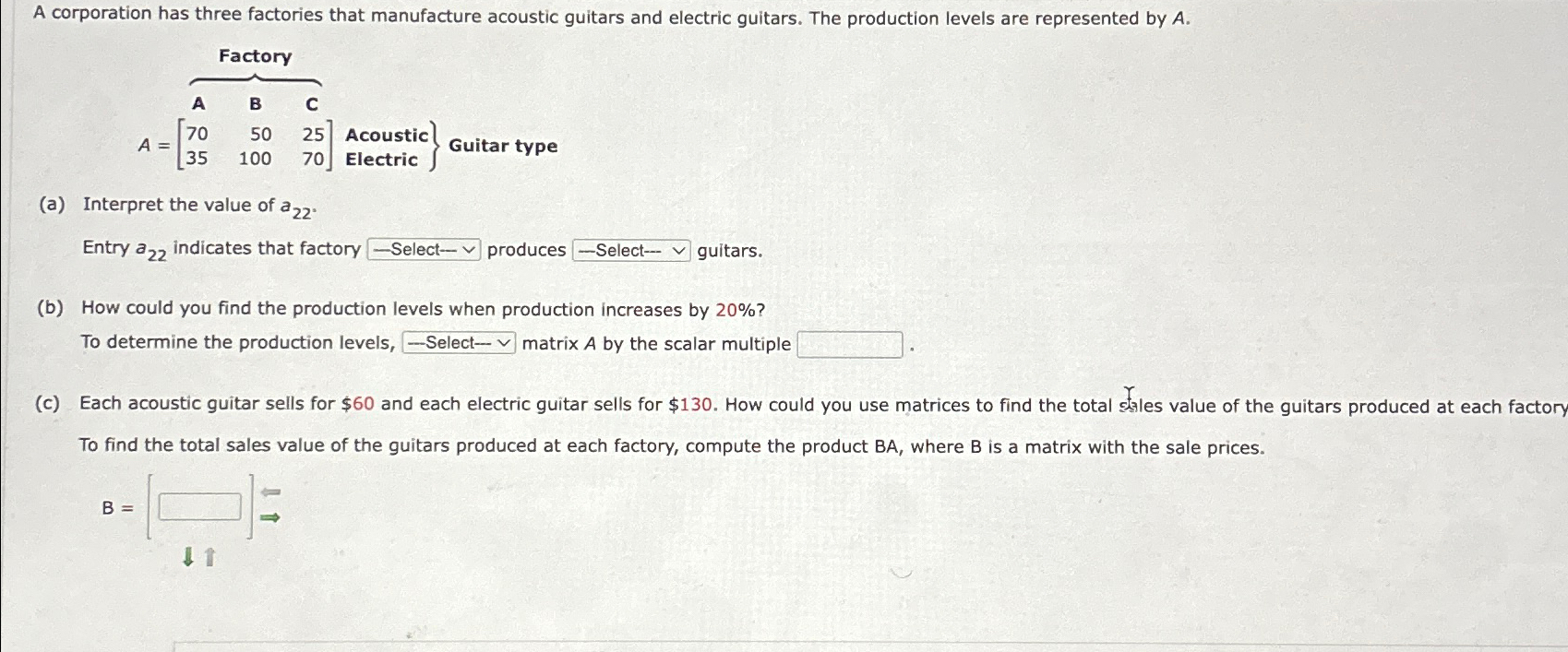 Solved A corporation has three factories that manufacture | Chegg.com