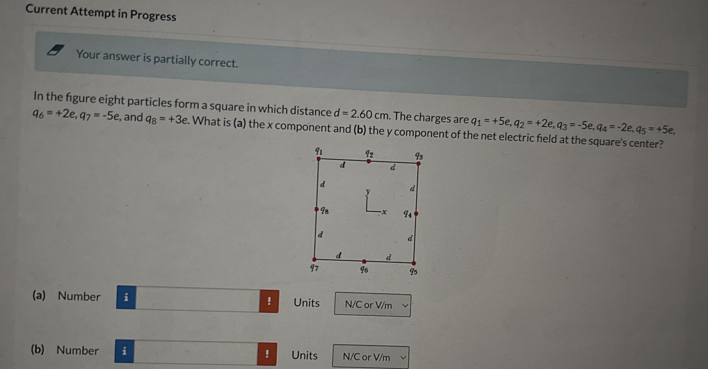Solved Current Attempt in ProgressYour answer is partially | Chegg.com