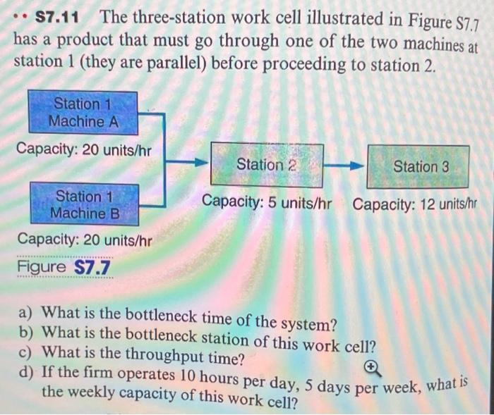 Solved - 57.11 The three-station work cell illustrated in | Chegg.com