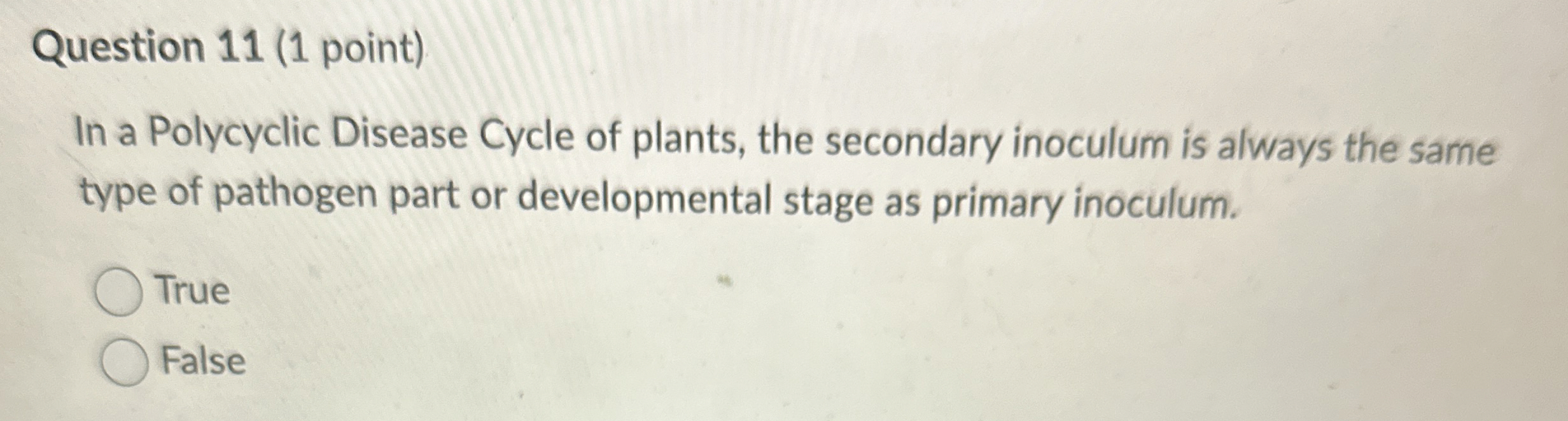 Solved Question 11 (1 ﻿point)In a Polycyclic Disease Cycle | Chegg.com
