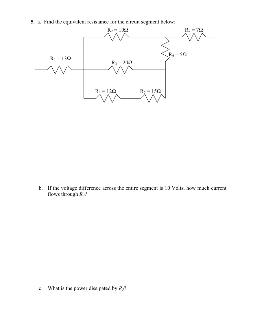 Solved [Please show all work] ﻿a. ﻿Find the equivalent | Chegg.com