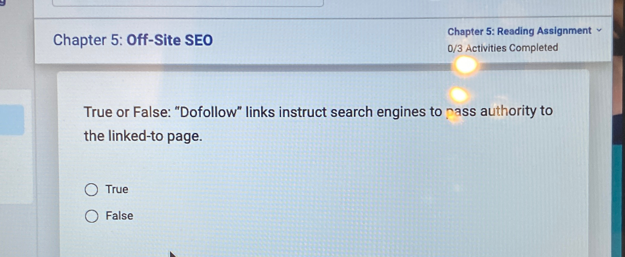 Solved Chapter 5: Off-Site SEOChapter 5: Reading | Chegg.com