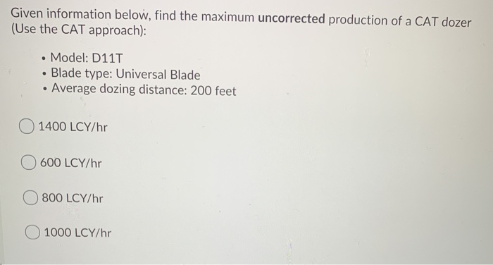 Solved Given information below, find the maximum uncorrected | Chegg.com