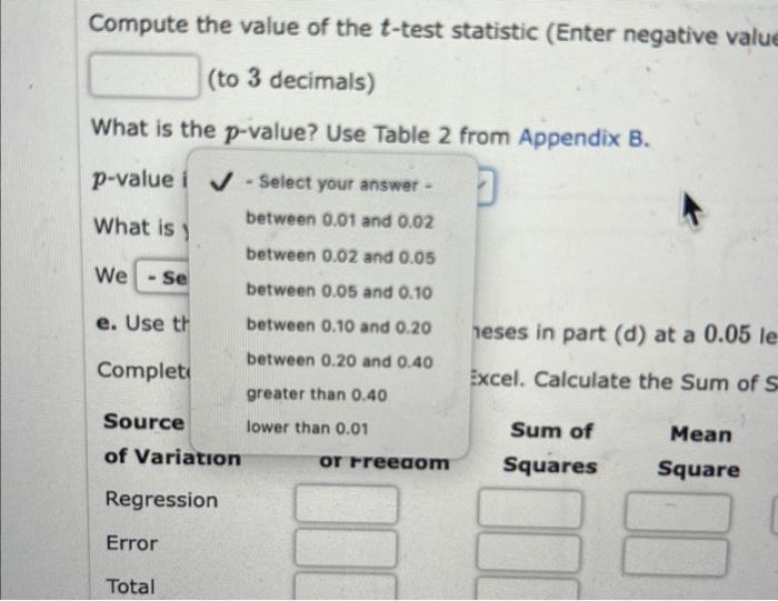 Solved Given are five observations for two variables, x and | Chegg.com