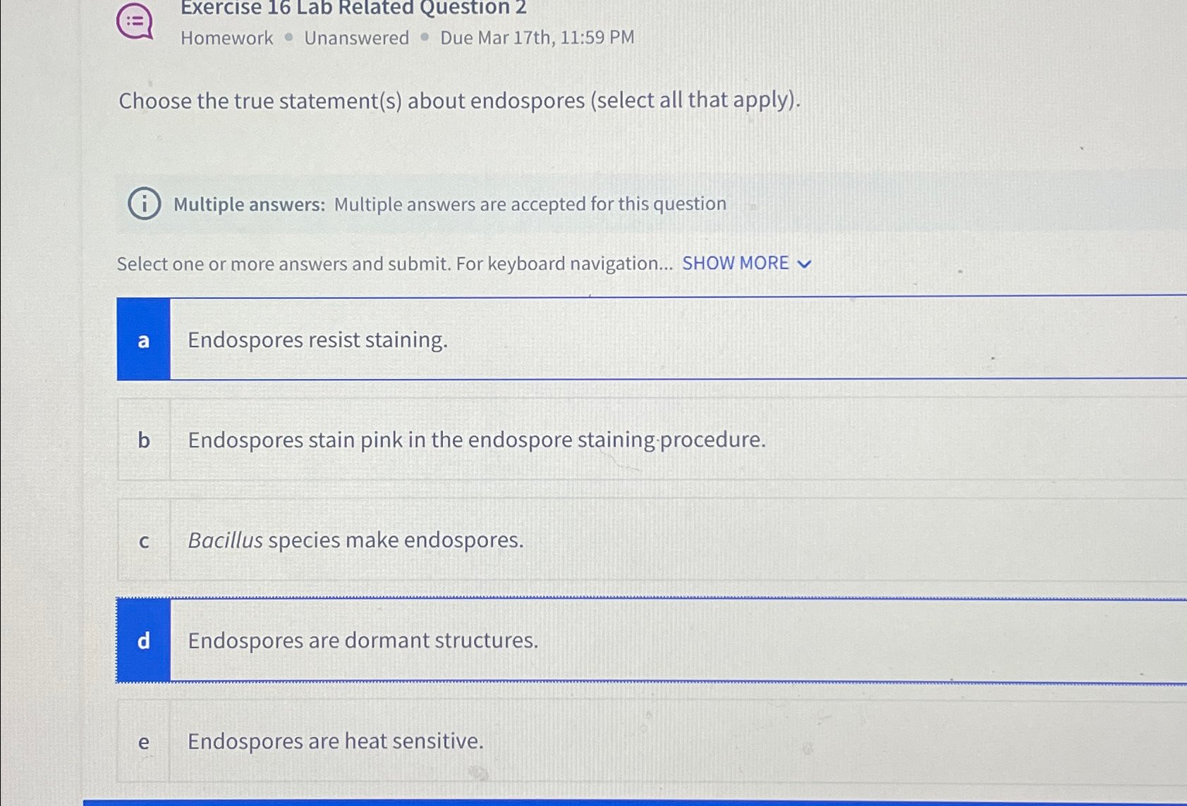 Solved Exercise 16 ﻿Lab Related Question 2Homework * | Chegg.com
