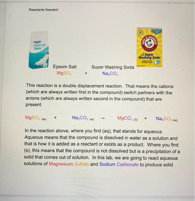 Solved Reactants Needed: This reaction is a double | Chegg.com