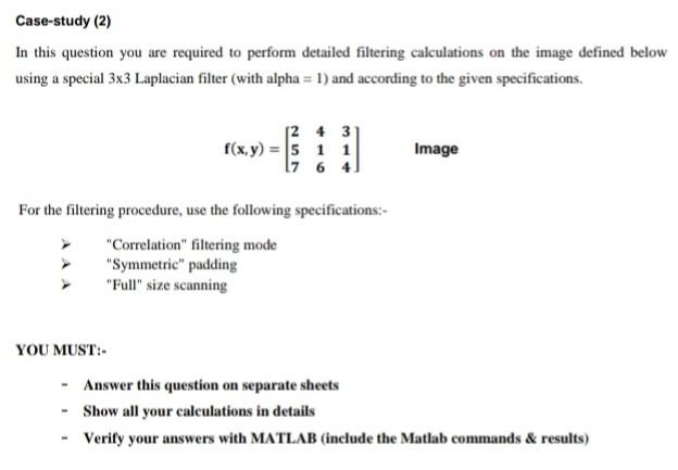 Solved In this question you are required to perform detailed | Chegg.com