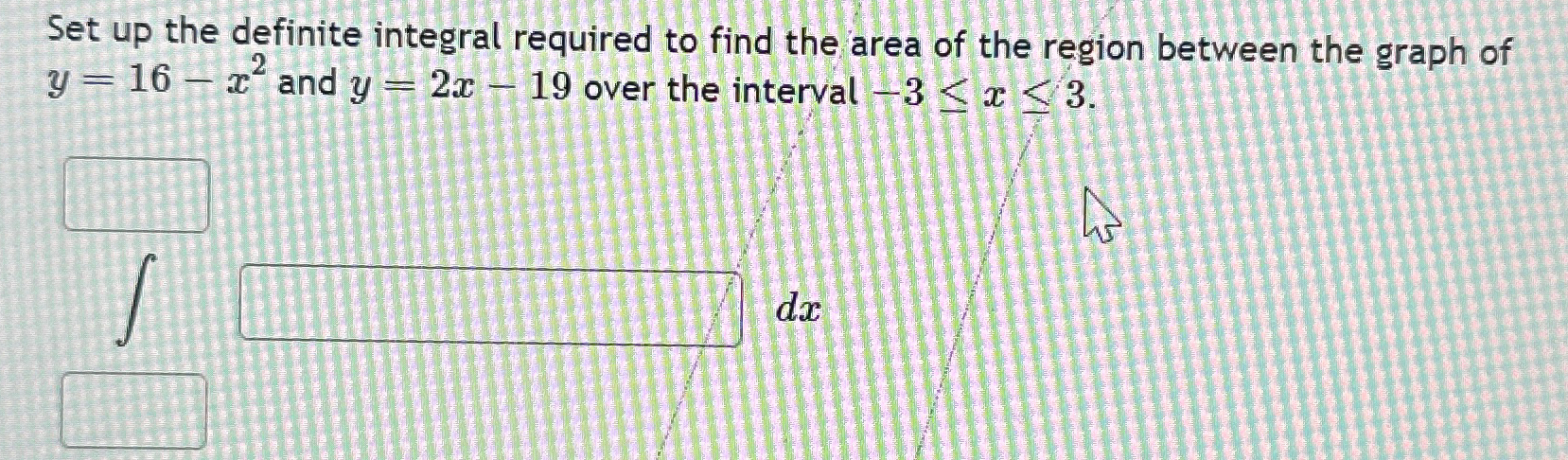 Solved Set up the definite integral required to find the | Chegg.com