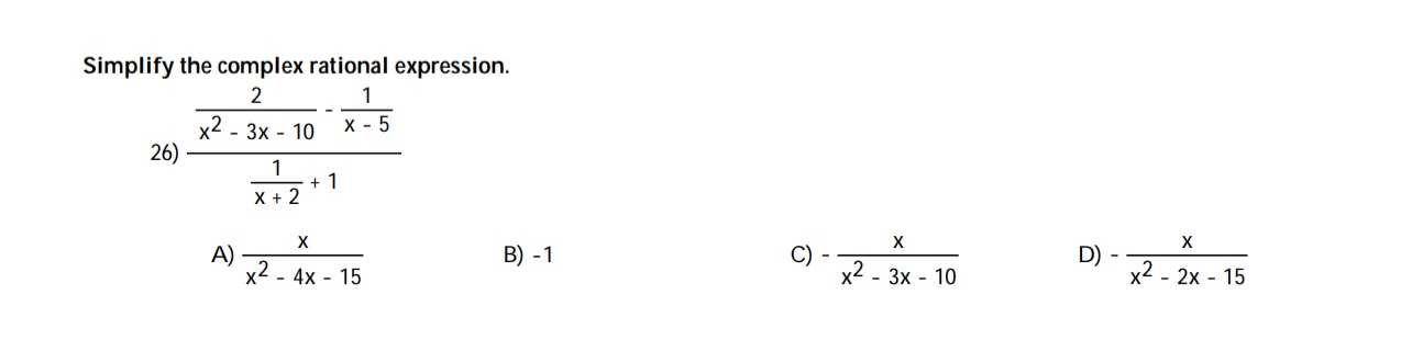 Solved Simplify the complex rational | Chegg.com