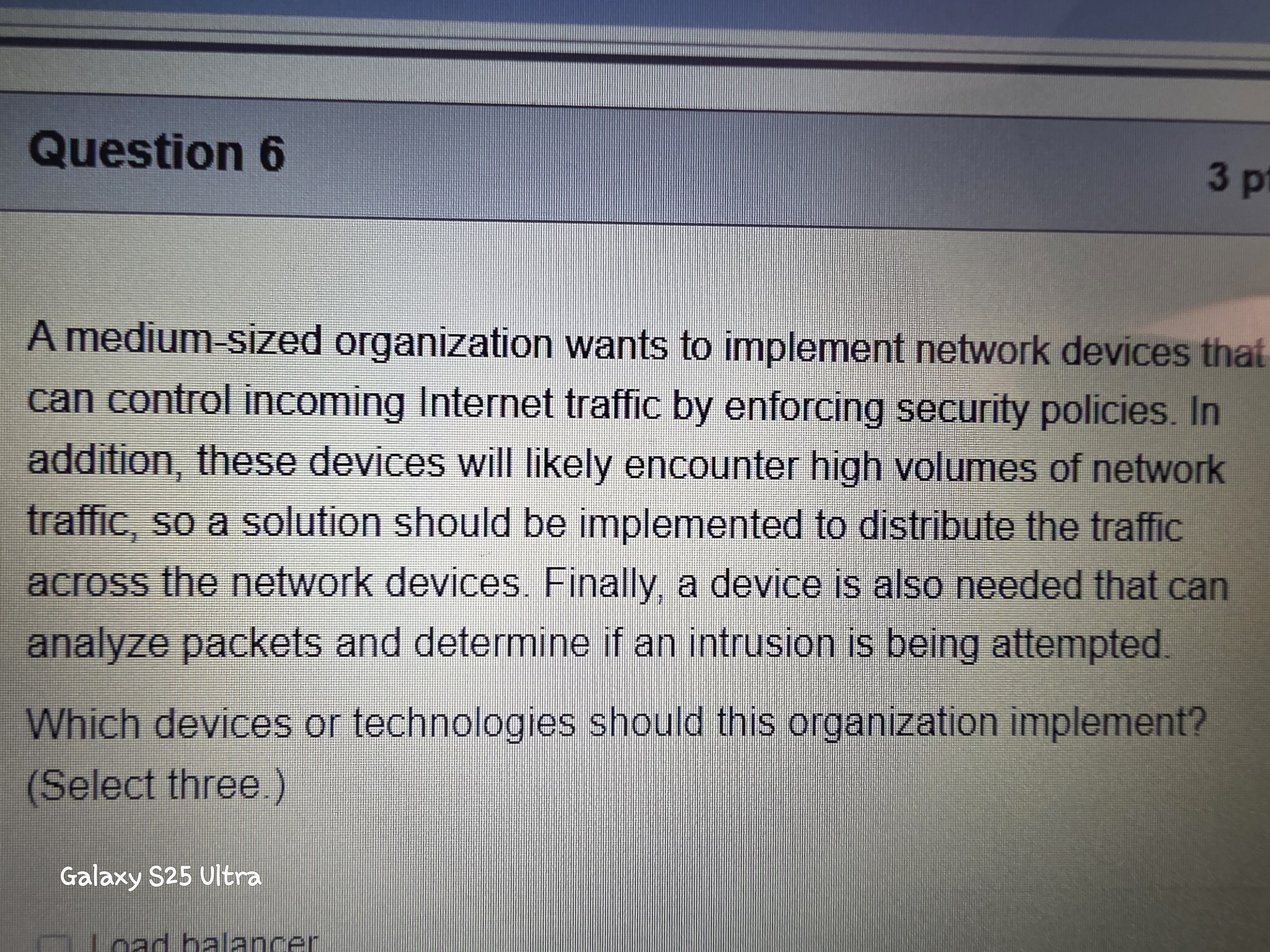 Solved Question 6A medium-sized organization wants to | Chegg.com