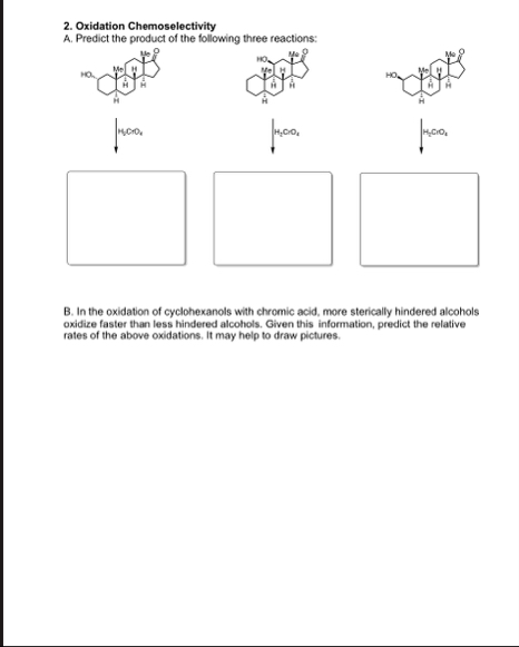 Solved Oxidation Chemoselectivity (Please draw something for | Chegg.com