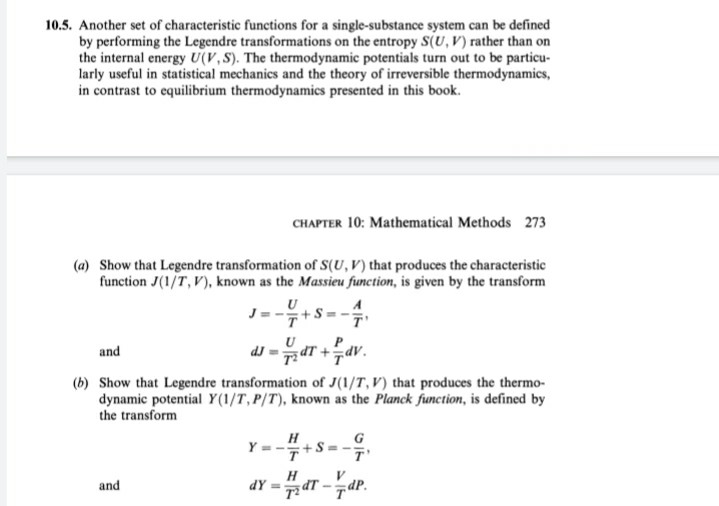 Solved 10.5. Another set of characteristic functions for a | Chegg.com