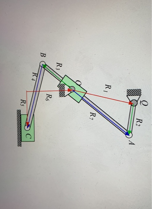 Solved 2-1 For this six-bar mechanism we have defined | Chegg.com