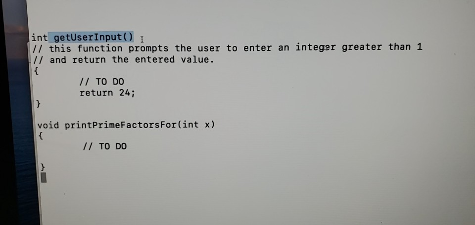 Solved GNU nano 2.0.6 File: printPrimeFactors.c #include | Chegg.com