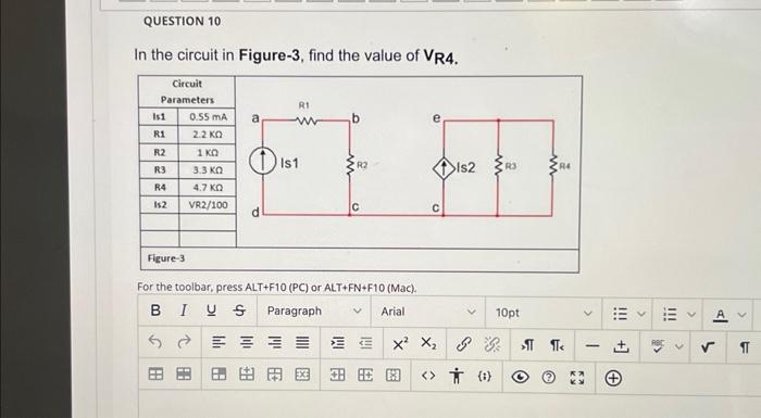 Solved In the circuit in Figure-3, find the value of VR4. | Chegg.com