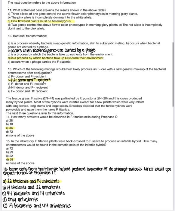 Solved Could someone please give me an explanation for all | Chegg.com