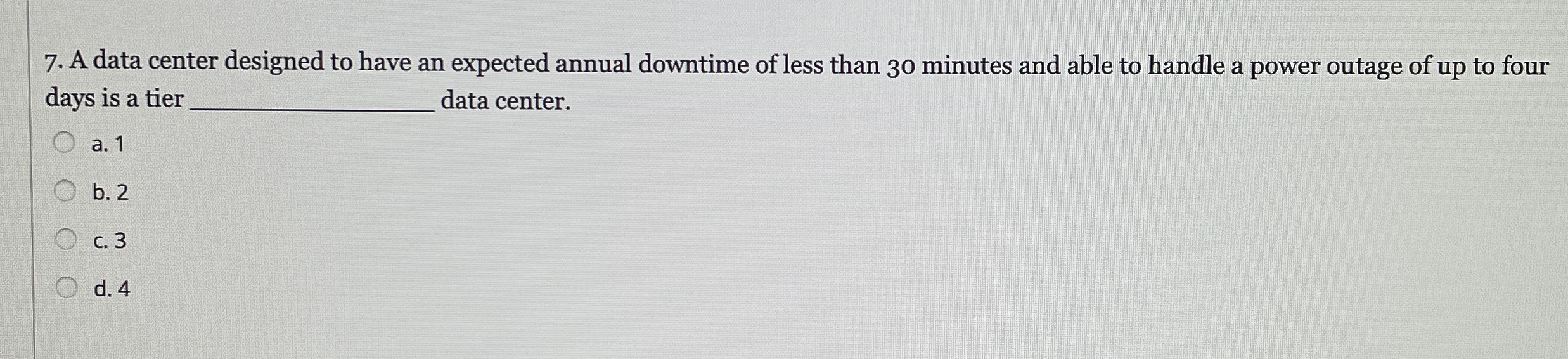 Solved A data center designed to have an expected annual | Chegg.com