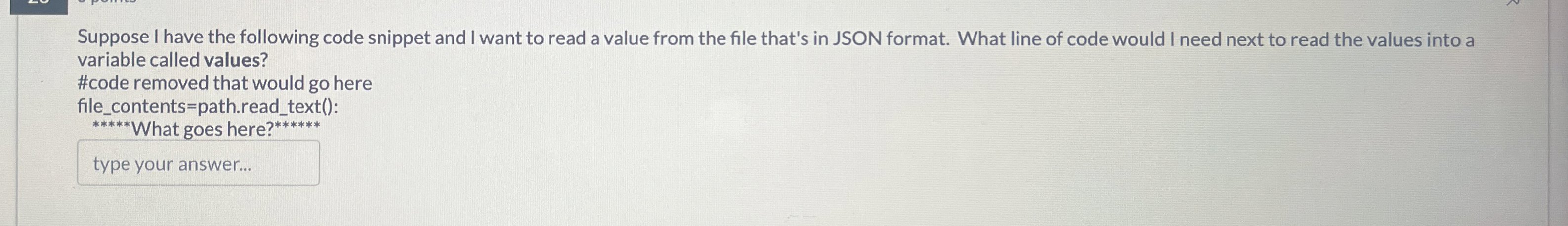 Solved Suppose I have the following code snippet and I want | Chegg.com
