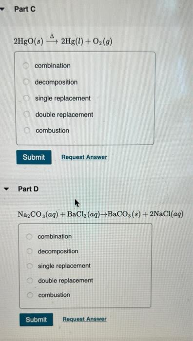Solved Classify each of the following as a combination, | Chegg.com