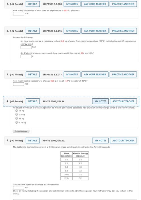 Solved ASK YOUR TEACHER PRACTICE ANOTHER 1. (-/2 Points | Chegg.com