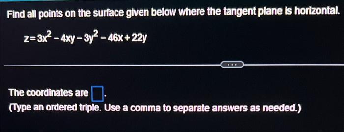 Solved Find all points on the surface given below where the | Chegg.com