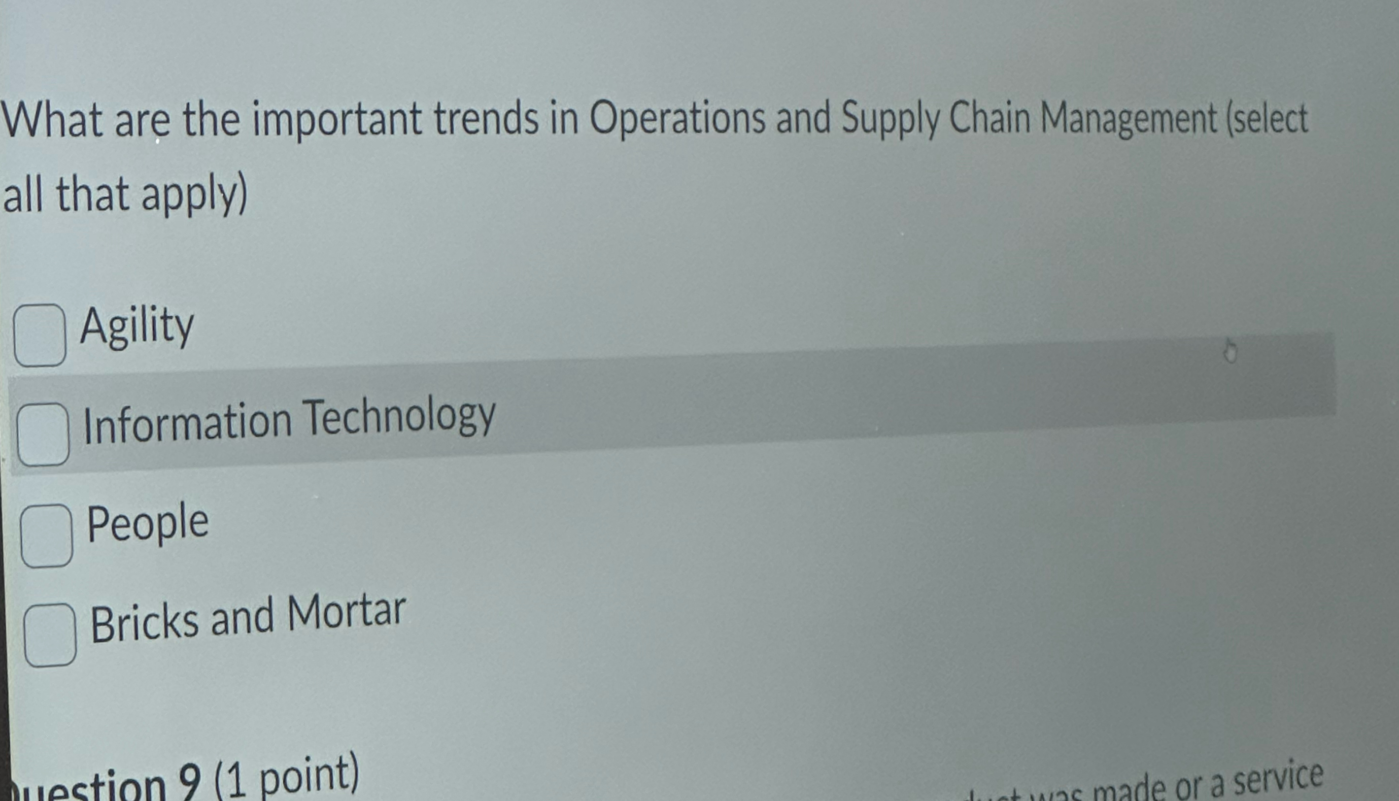 Solved What are the important trends in Operations and | Chegg.com