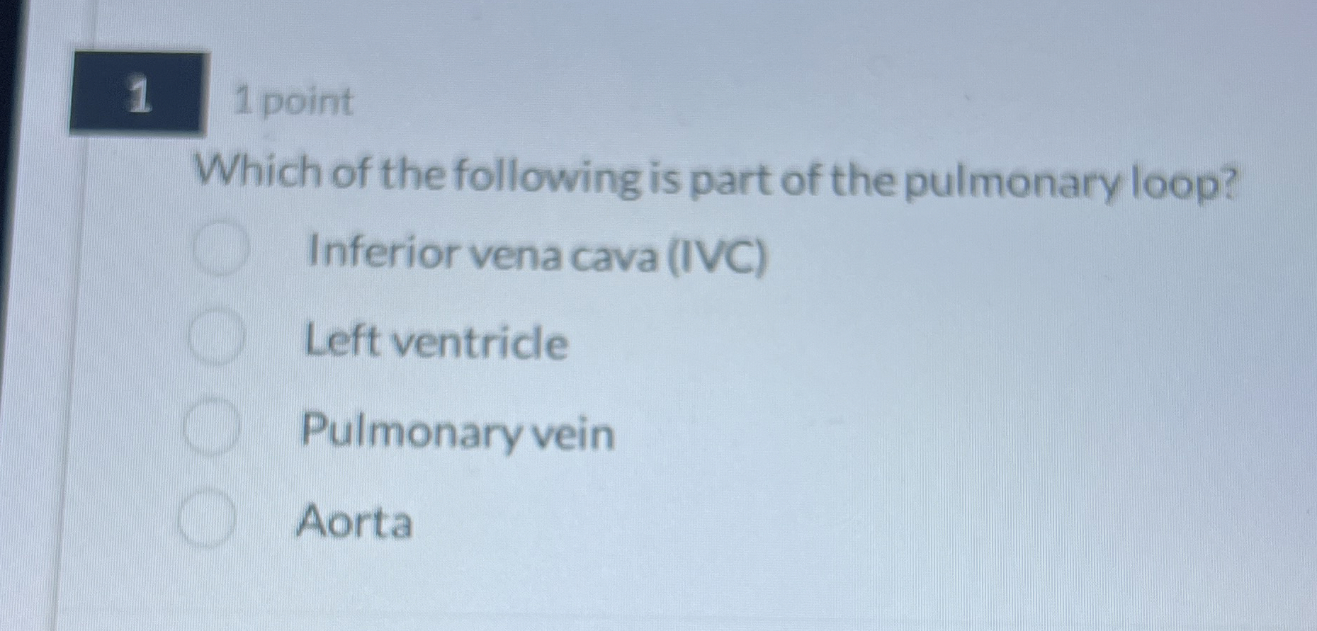 Solved 1 ﻿pointWhich of the following is part of the | Chegg.com