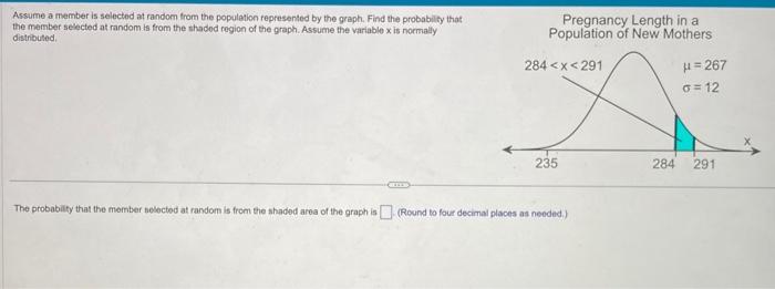 Solved Assume a member is selected at random from the | Chegg.com
