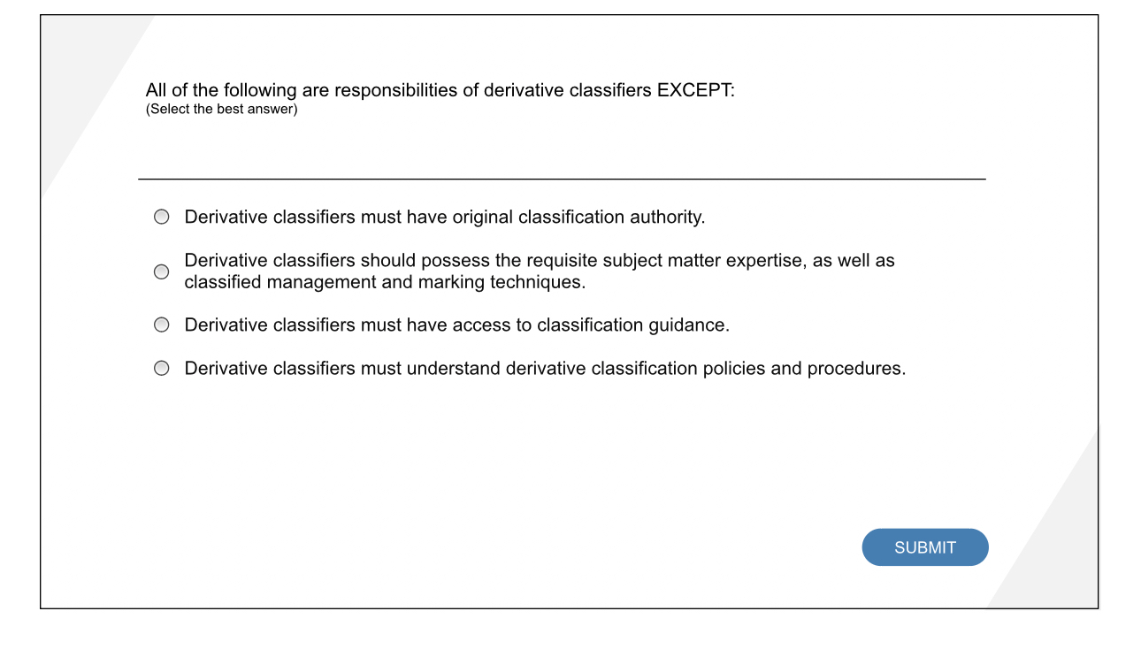Solved All of the following are responsibilities of | Chegg.com