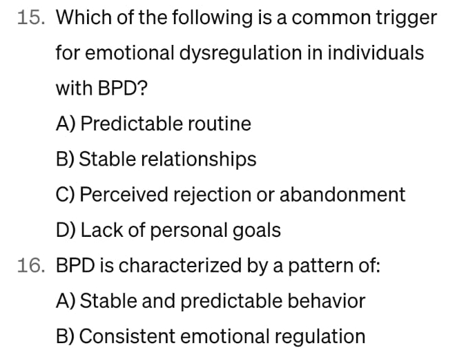 Solved Which of the following is a common trigger for | Chegg.com