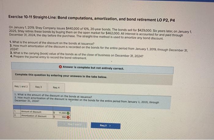 Solved Exercise 10-11 Straight-Line: Bond computations, | Chegg.com