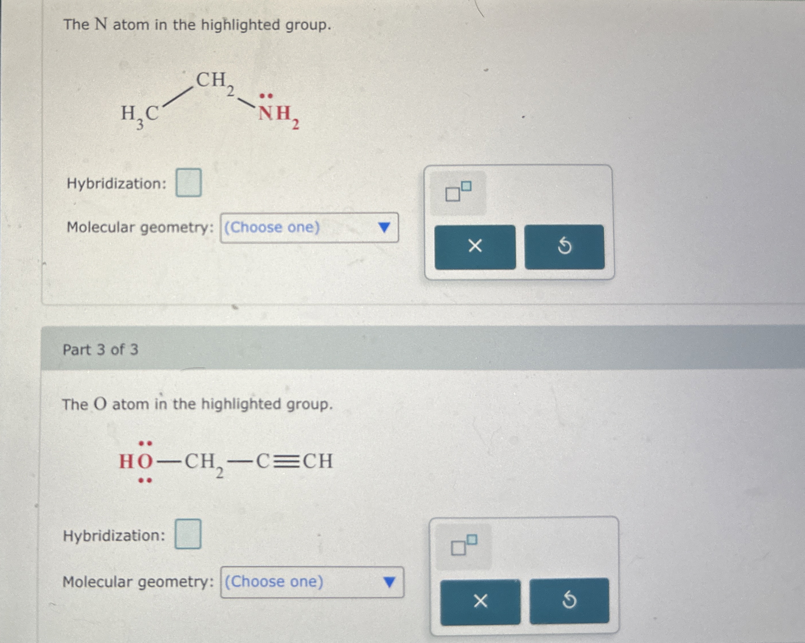 Solved The N Atom In The Highlighted Group Hybridization