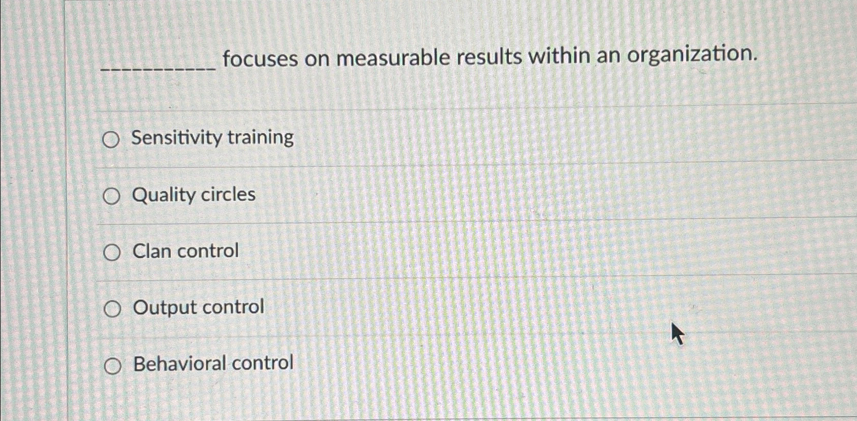 Solved focuses on measurable results within an | Chegg.com
