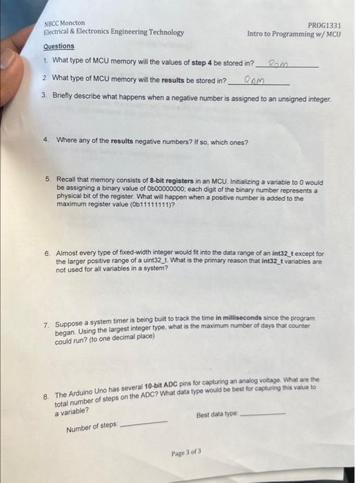 Solved NBCC Moncton PROG1331 Electrical & Electronics | Chegg.com