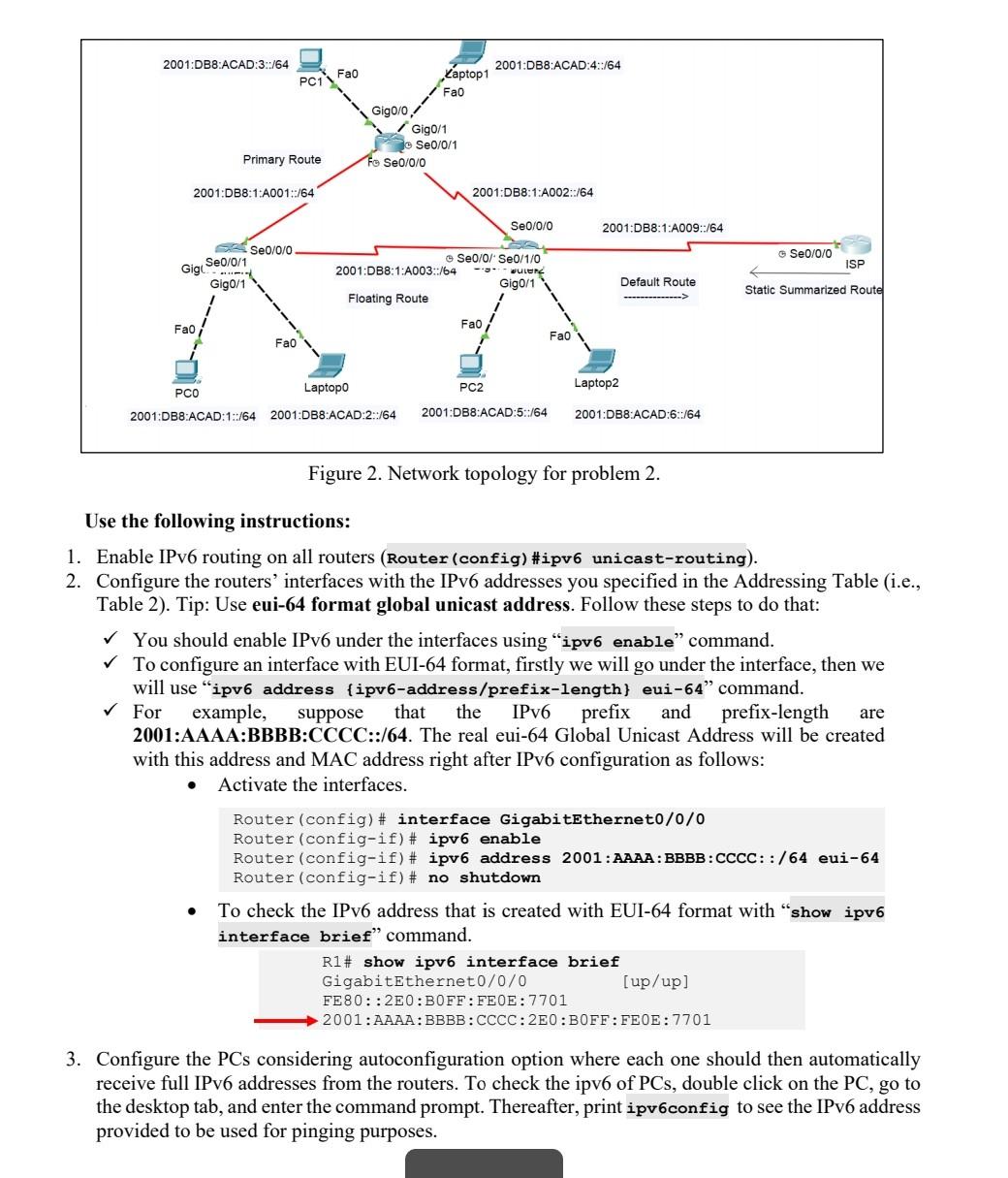 Problem 1 Configuring Ipv4 Static Routing In This 8530