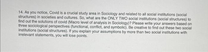1. Macro vs. Micro continuum (sociological | Chegg.com