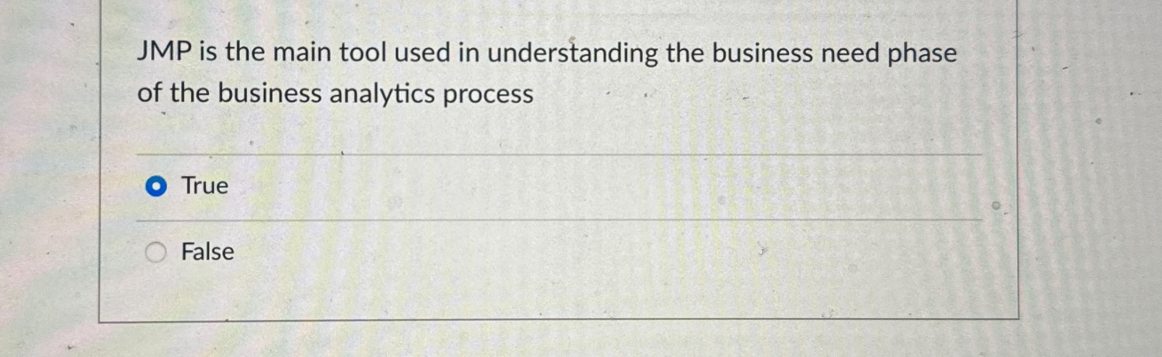 Solved JMP is the main tool used in understanding the | Chegg.com