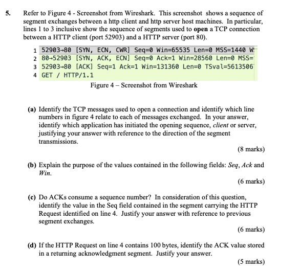 Solved Refer to Figure 4 - ﻿Screenshot from Wireshark. This | Chegg.com