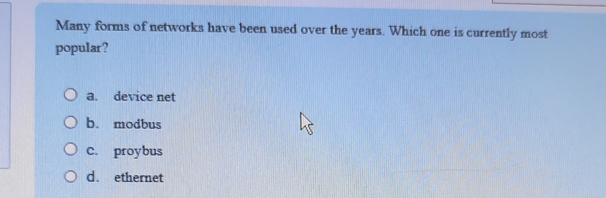 Solved Many forms of networks have been used over the years. | Chegg.com